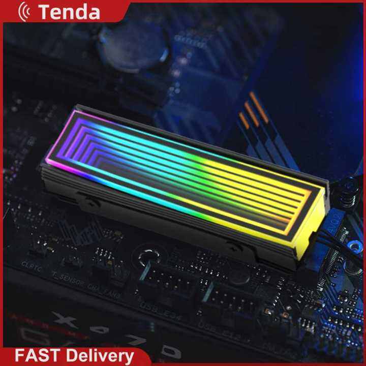 M.2 Nvme SSD Radiator Heat Sink 5V 3PIN ARGB SSD Heatsink AURA Sync for ...