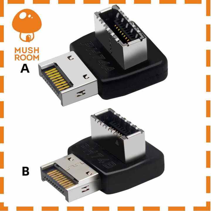 Front TYPE C Socket USB Front Panel Adapter Vertical Type E Header ...