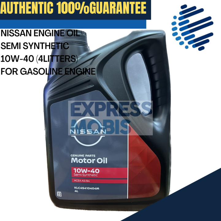 100% ORIGINAL NISSAN ENGINE OIL SEMI SYNTHETIC 10W-40 ACEA A3/B4 ...