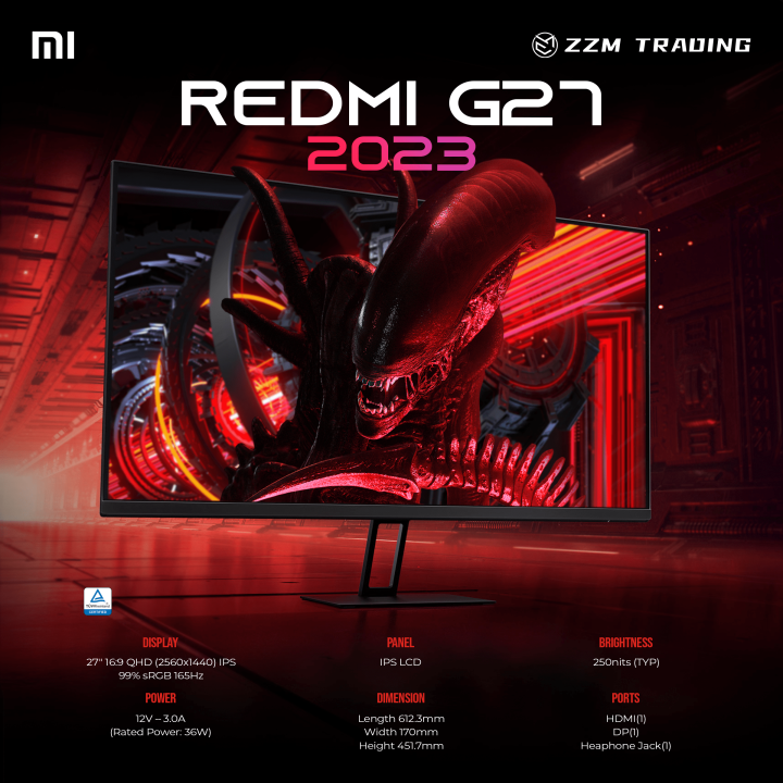 COMING SOON Xiaomi Redmi G27/G27Q 27 inch FHD/QHD IPS LCS Gaming ...