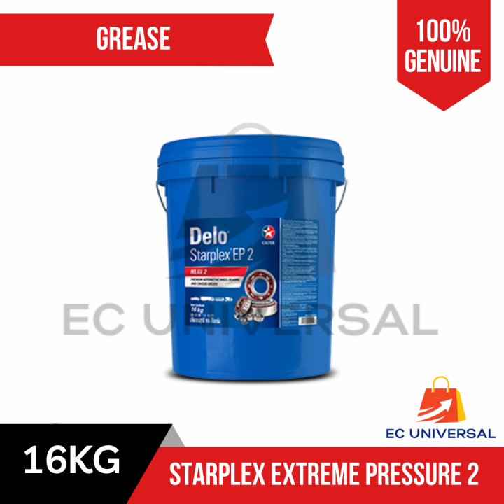Caltex Lithium Grease 2 Delo Starplex 2 Extreme Pressure EP NLGI 2 (16Kg) Kilograms Pail | EC ...