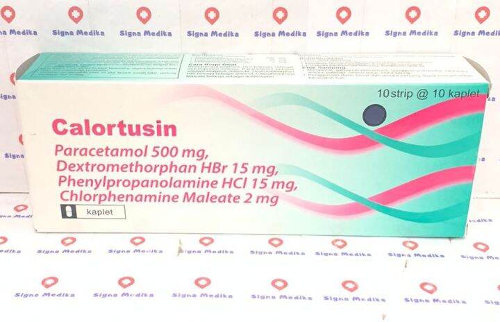 Calortusin Box Isi 10 Strip 10 Tablet - Obat Demam, Batuk Dan Pilek ...