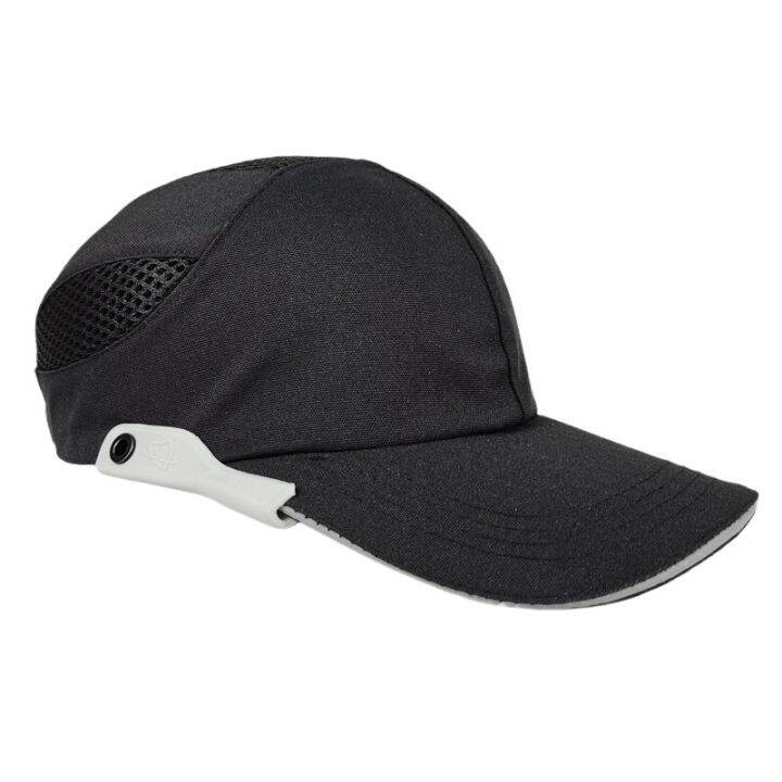 Men Black Safety Bump Cap with Reflective Stripes Lightweight and ...