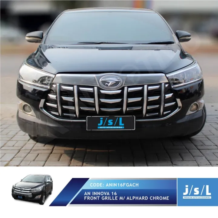 Grill Innova Reborn 16 Front Grille Alphard Black List Chrome JSL ...