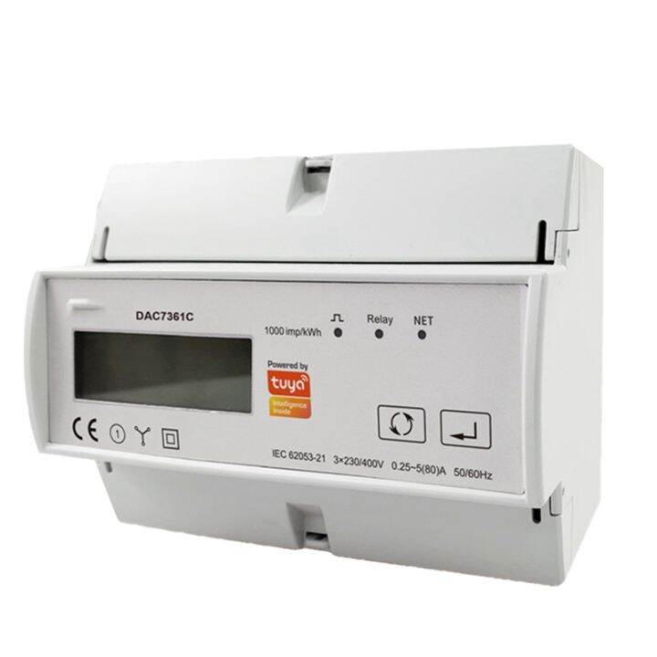 Tuya Smart ZigBee 3 Phase Meter KWh Energy Monitor Wattmeter Support ...