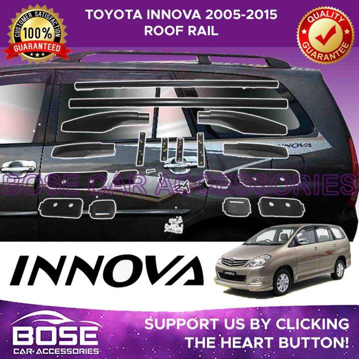 Roof Rail for Toyota Innova V G J E 2005 2006 2007 2008 2009 2010 2011 ...