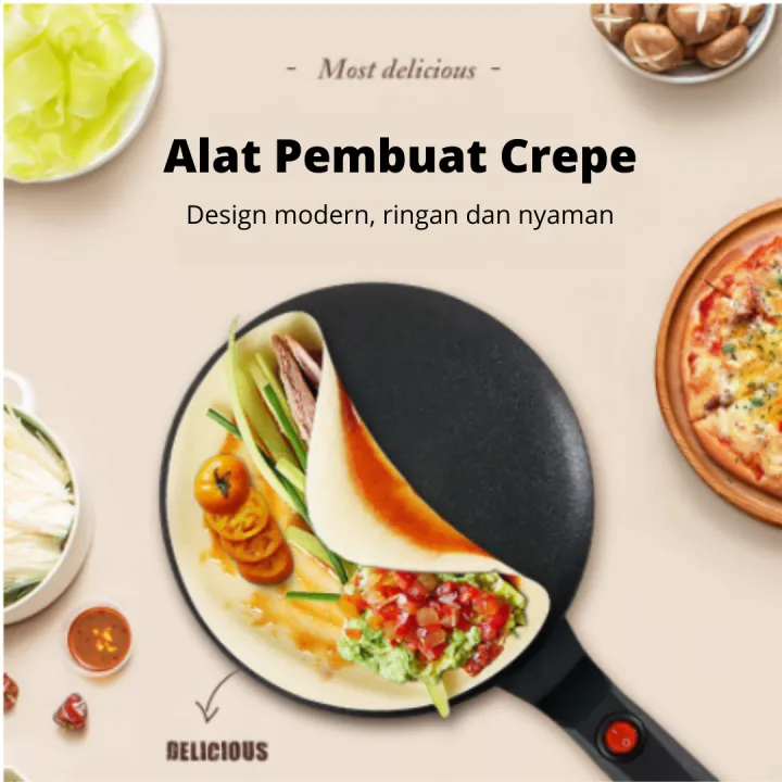 Electric Crepe Maker Alat Pembuat Crepes Lumpia - READY STOCK | Lazada ...