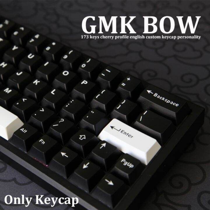 GMK Clone Bow Wob 121 Keys เชอร์รี่โปรไฟล์ยิงคู่ Keycap ภาษาอังกฤษที่ ...