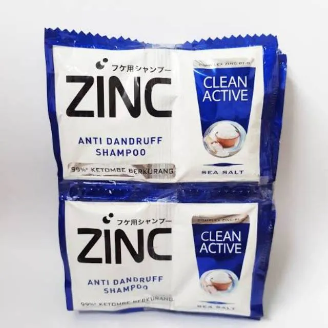 sachet shampo zinc clean active 10ml 1 renteng isi 12 sachet | Lazada ...