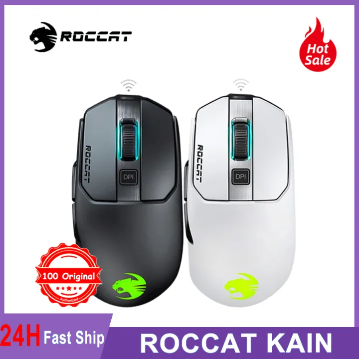 Roccat Cain 200 Aimo RGB Wireless Gaming Mouse (16. Owl-Eye Sensor, 89G ...