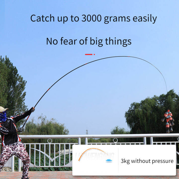 Wolf King 4.5 Meters Fishing Rod Ultra-light and Super-hard Carbon ...