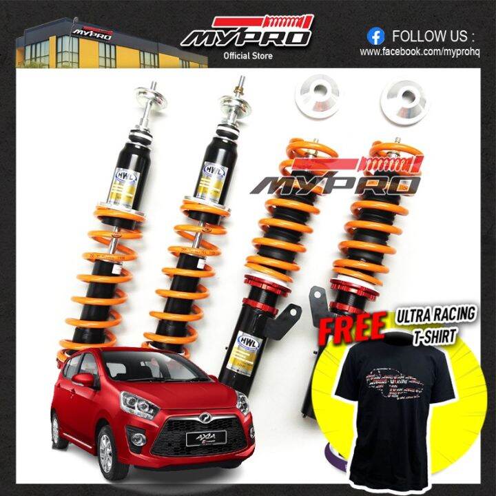 🔥Adjustable🔥Perodua AXIA HWL ST-1 ST1 Adjustable Suspension | Lazada