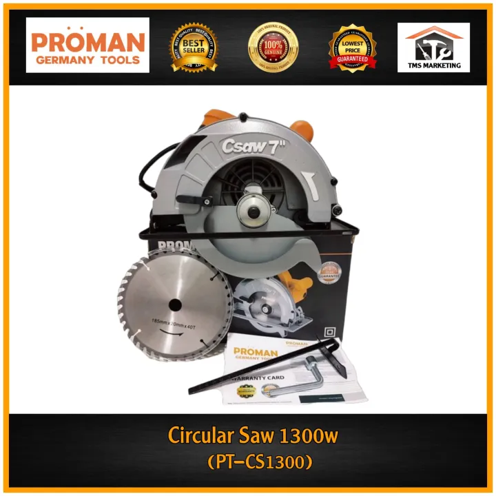 PROMAN CIRCULAR SAW 1300W PT-CS1300 | Lazada PH