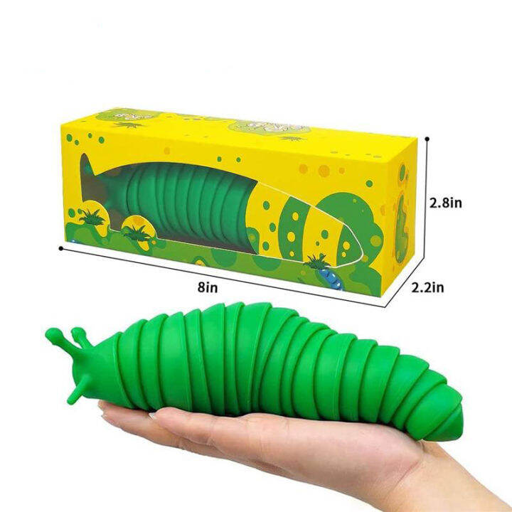 2022 3D Slug Fidget Toy New Fidget Toy Slug Articulated Flexible Relief ...
