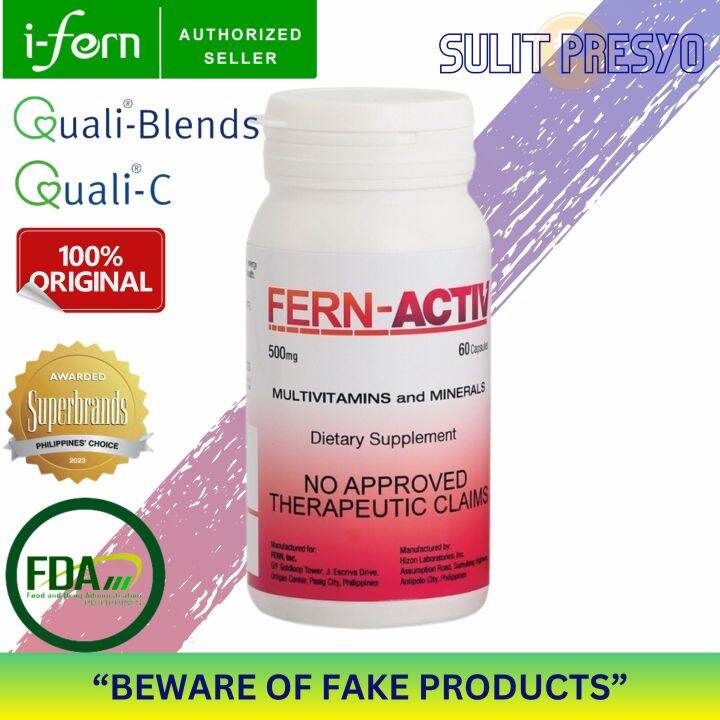 I-Fern Fern Activ 60 Capsules (Energy Surge for Peak Performance ...