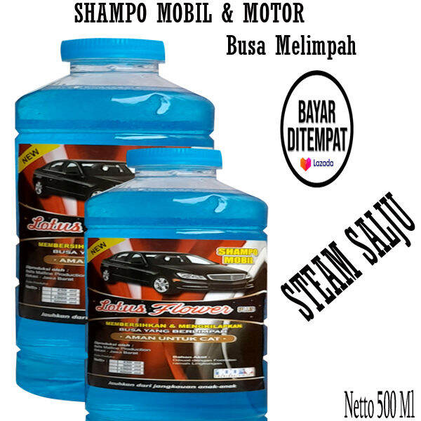 SHAMPO MOBIL BLUE LOTUS FLOWER NETTO 500 ML | Lazada Indonesia