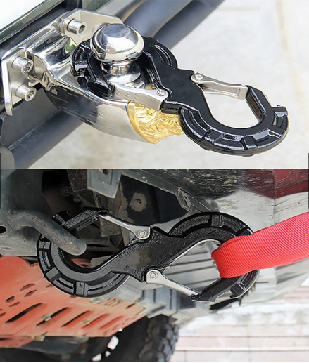 SR S Hook Tow Hook Shackle 8 Ton Off‐Road Vehicle Car Winch Trailer ...