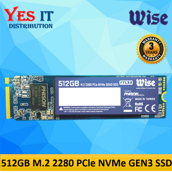 WISE 512GB / 1TB M.2 PCle 3.0 NVMe Solid State Drive SSD | Lazada