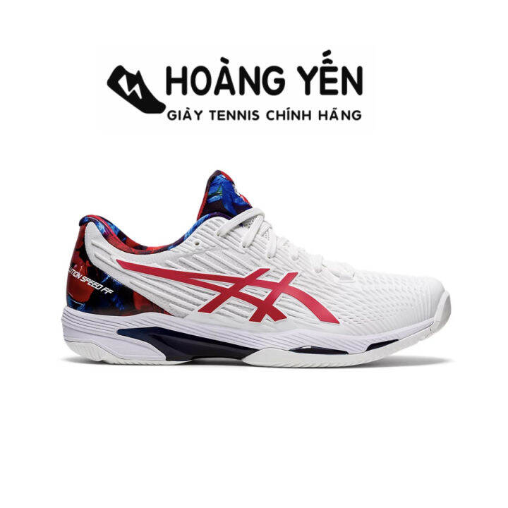 Giày Tennis Asics Solution Speed FF2 White/Red | Chính Hãng | Lazada.vn
