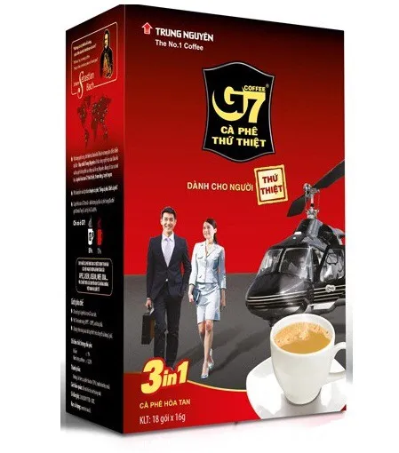 Cà phê hoà tan G7 3 in 1 hộp 18 gói - Trung Nguyên | Lazada.vn