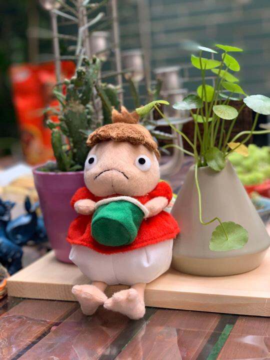 Ponyo On Cliff PONYO Princess With Bucket Hat Soft Plush Toy Doll ...