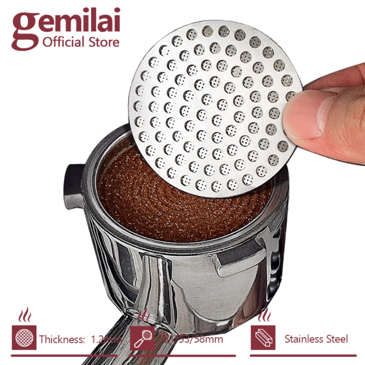 Espresso Puck Screen Double Layer Stainless Steels 51/53/58mm Reusable ...