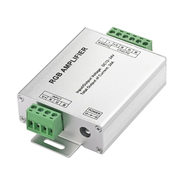 1Pcs LED Strip Amplifier 24A LED Controller Amplifier Output RGB LED ...