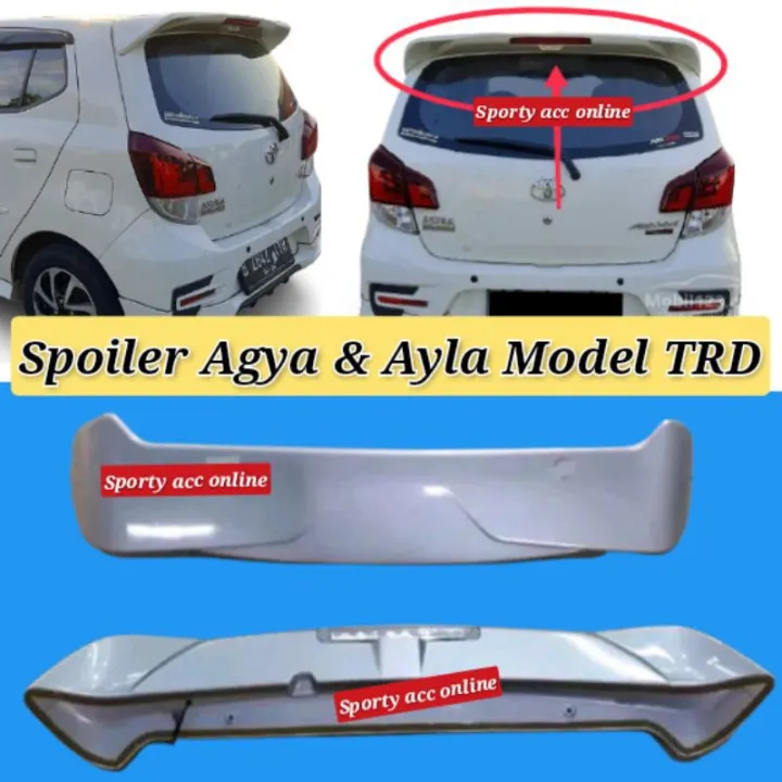 Spoiler agya ayla Trd original plastik abs | Lazada Indonesia