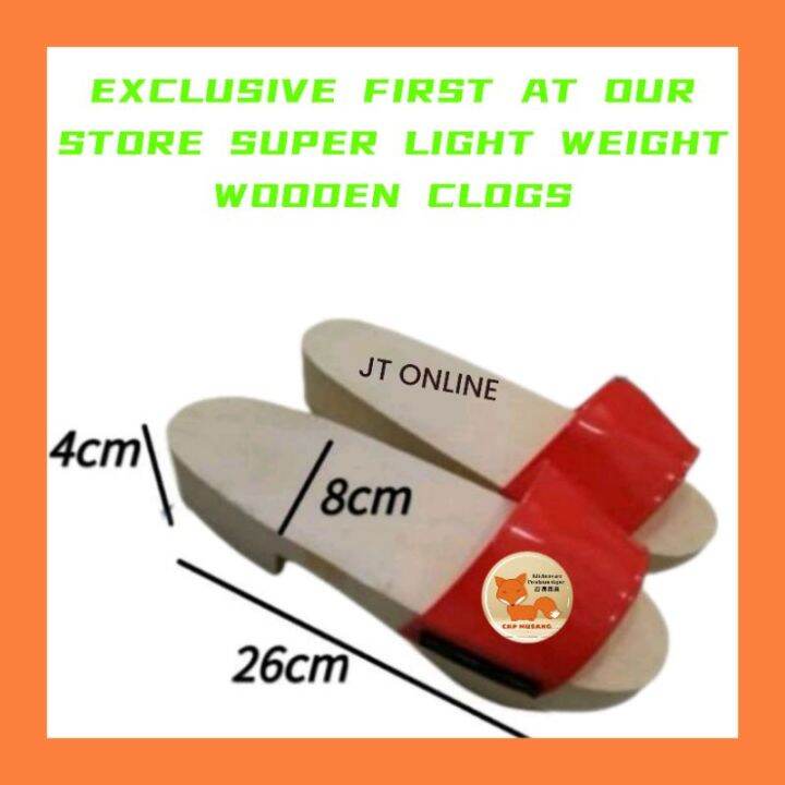 LIMTED LIGHT WEIGHT TRADISIONAL WOODEN CLOGS / 限量版轻质传统木屐 / kasut ...