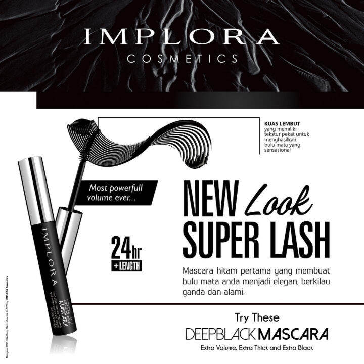 Implora Deep Black Mascara 3.8gr | Maskara Implora 100% Ori | Lazada ...