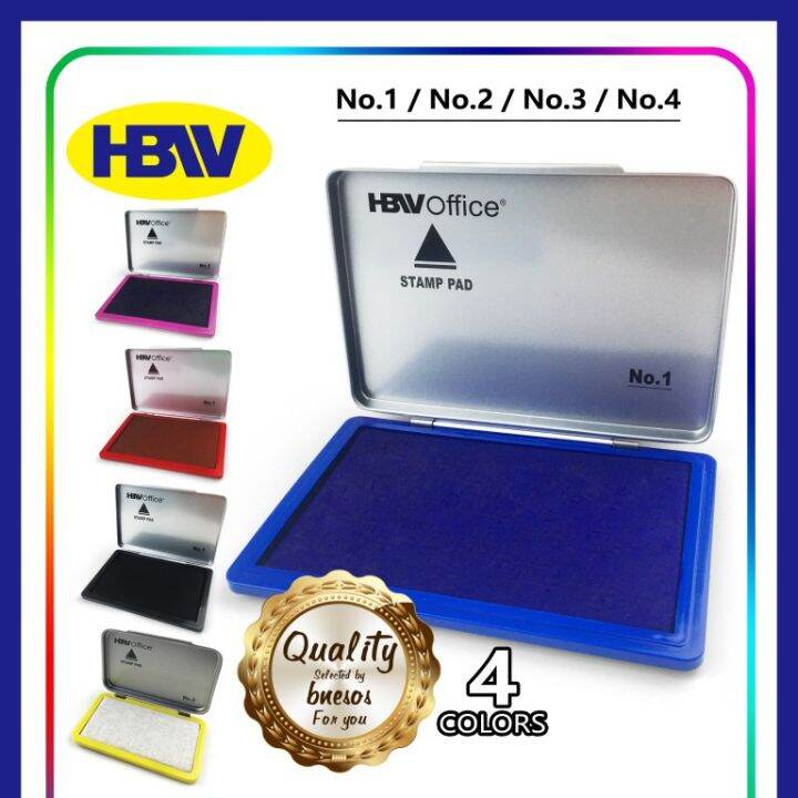 honcer No.2 Stationary School Supplies HBW Stamp Pad HBW Office Stamp ...