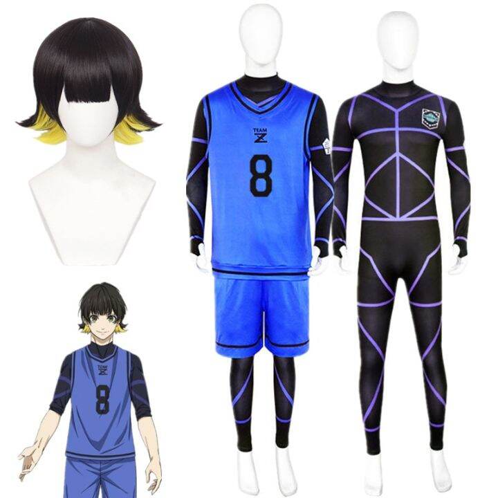 Anime Blue Lock Bachira Meguru Cosplay Costume Football Jersey ...