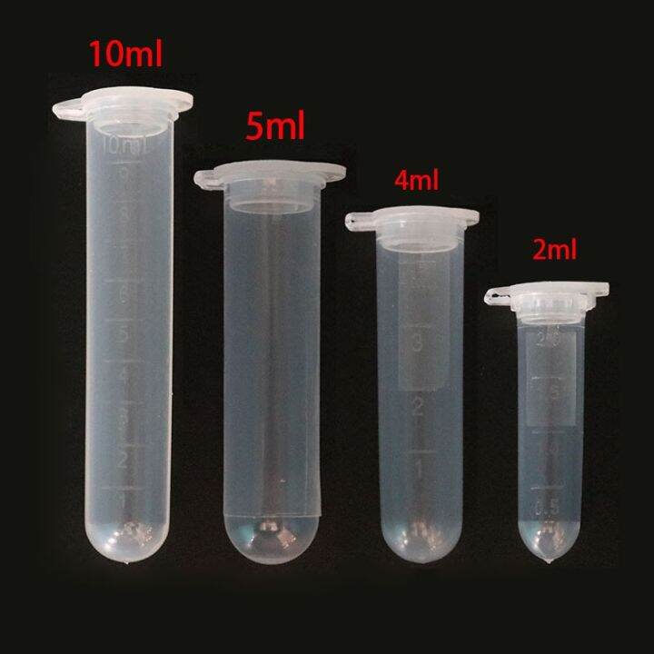 【CW】☒☸ 10pc 2/4/5 / 10ML Laboratory Supplies Sample Transparent Plastic ...