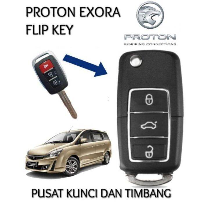 PROTON EXORA FLIP REMOTE KEY | Lazada