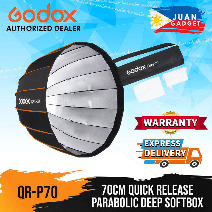 Godox QR-P70 70CM Deep Parabolic Quick Setup Bowens Mount Flash Speedlight Diffuser Reflector ...