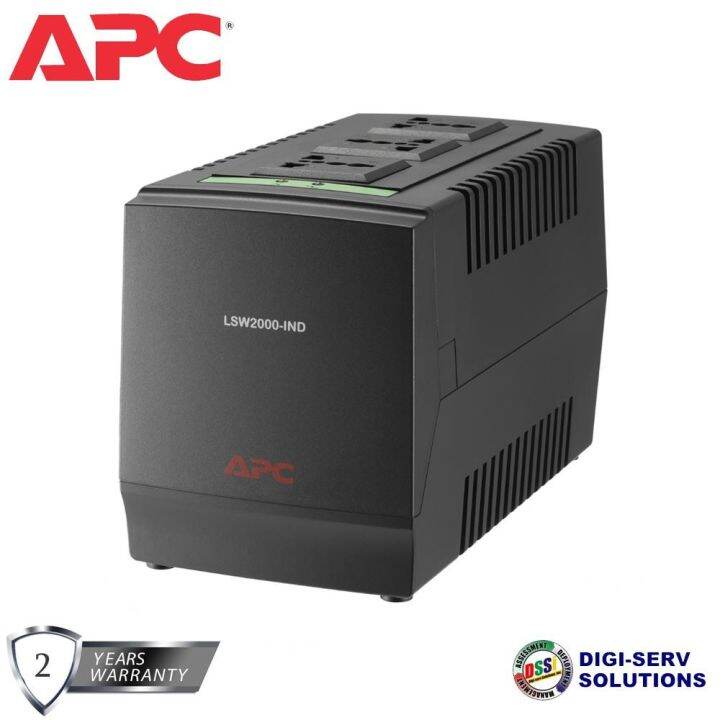 APC Line-R 2000VA Automatic Voltage Regulator, 3 Universal Outlets ...