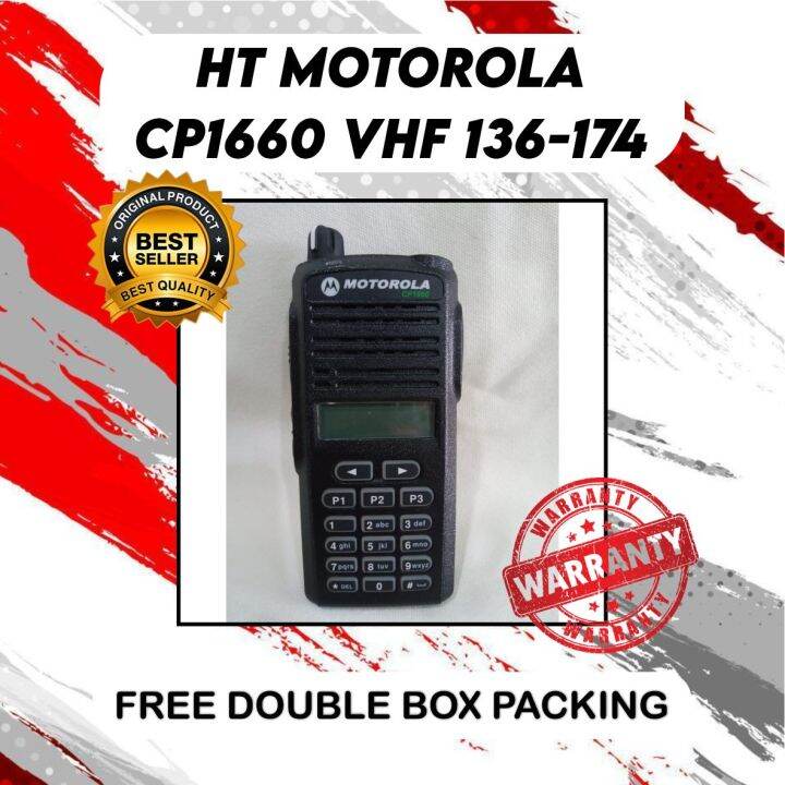 HT Motorola CP1660 VHF 136 174 Moto Manual CP 1660 Radio Komunikasi ...