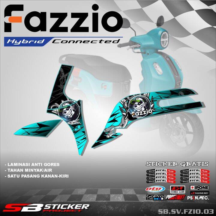 STRIPING FAZZIO 2022 - STRIPING HOLOGRAM YAMAHA FAZZIO 2022 RACING ...