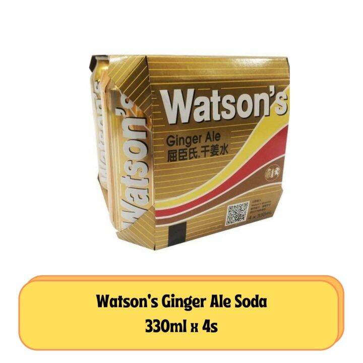 Watson's Ginger Ale Soda 330ml x 4s | Lazada PH