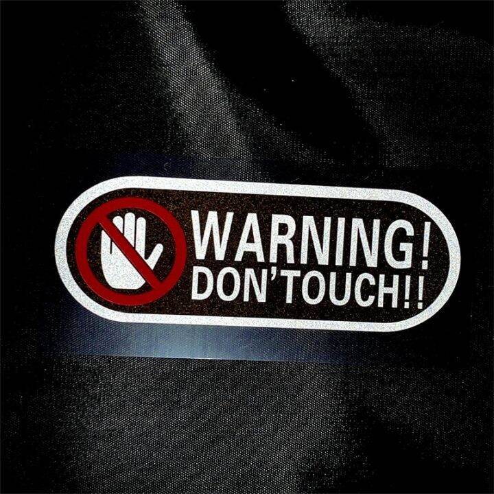 Funny Waring Sticker Don’t Touch Letter Reflective Sticker Car Fuel ...