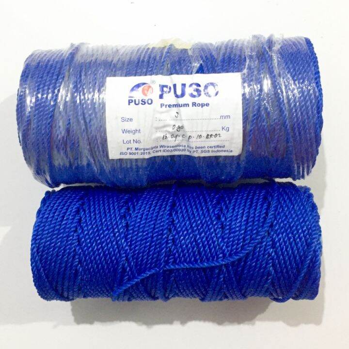 Per 1 Roll Tali Tambang Tampar Plastik 3mm 3 mm Warna Warni utk Jemuran Baju Rambatan Tanaman ...