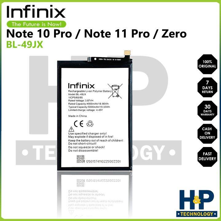 Battery Model BL-49JX for Infinix Note 10 Pro / Note 11 Pro / Zero 5G ...