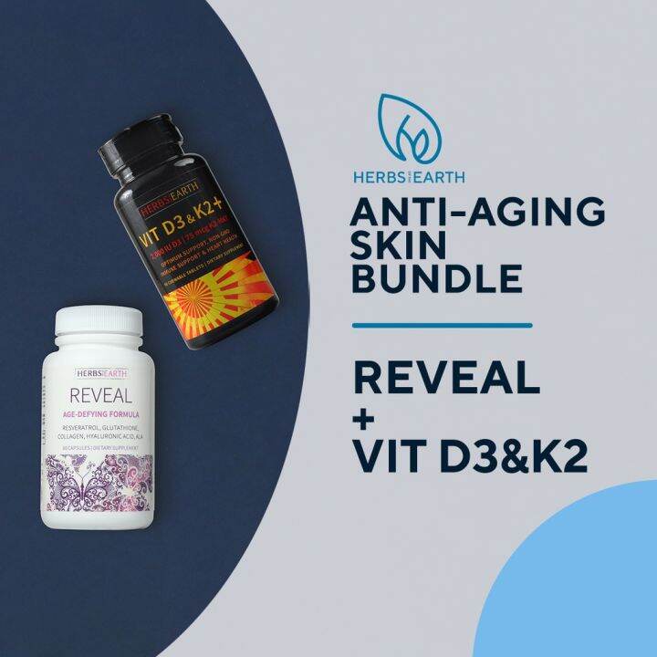 REVEAL Age Defy and Vitamin D3+K2 Bone and Heart Health Bundle from Herbs of the Earth | Lazada PH