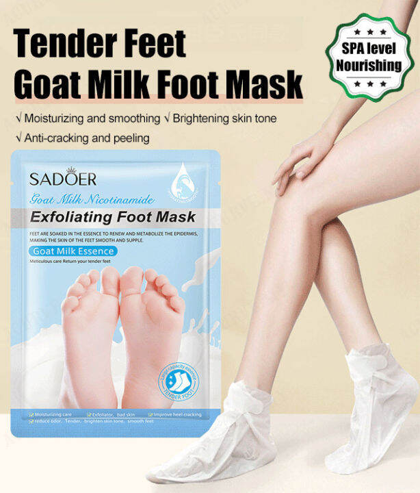 H Goat milk niacinamide smooth hand and foot mask | Lazada PH
