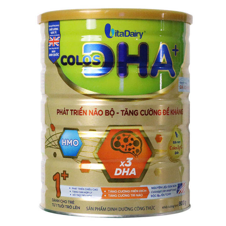 Sữa bột Vitadairy Colos DHA 1+ 800g MÃ QR ĐẦY ĐỦ, DATE MỚI NHẤT 2024 ...