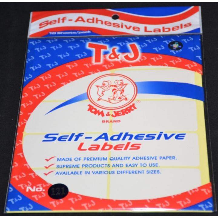 Tom & Jerry Label Polos 121 ( 2 Set - 20 Lembar ) | Lazada Indonesia