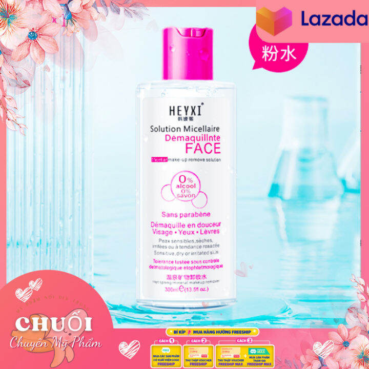 Nước Tẩy Trang HEYXI 300ml(nắp hông) | Nước tẩy trang suối khoáng nhẹ ...