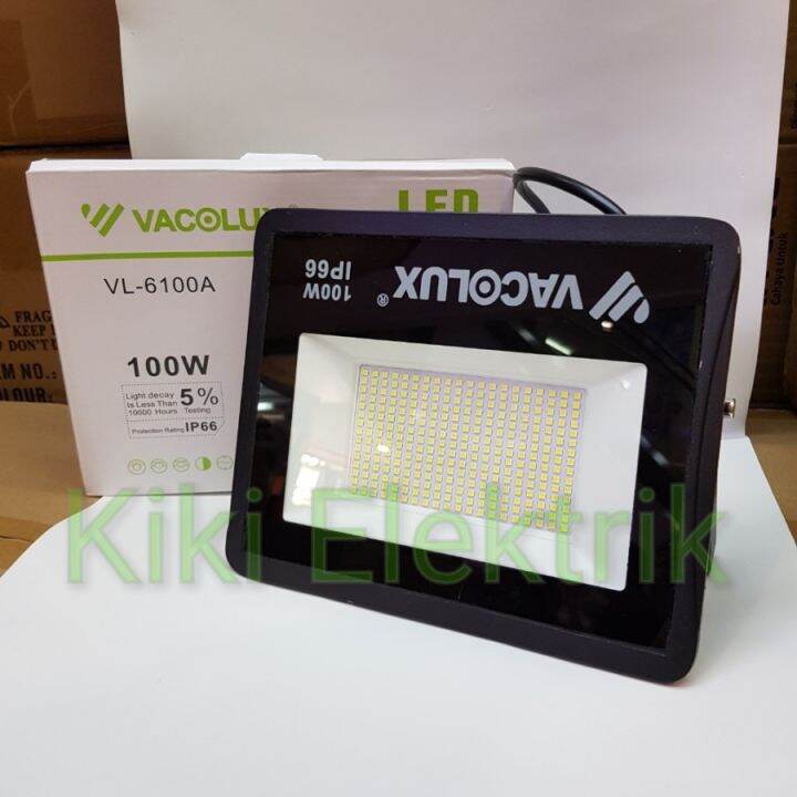 Lampu Sorot LED 100 watt VACOLUX Garansi 1 Tahun / Flood Light 100w ...