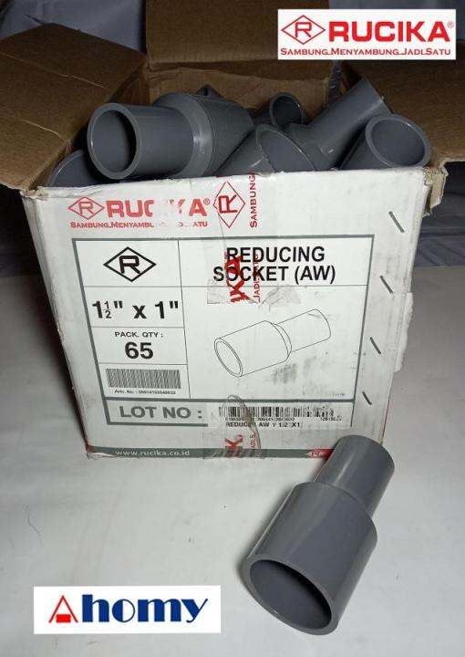 1pc r sock 1-1/2“ x 1” TS AW tebal rucika (reducer socket/vlok sock) pvc | Lazada Indonesia
