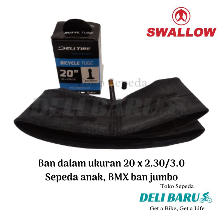 Deli tire Ban dalam 20 x 2.30 / 3.00 pentil motor AV delitire swallow sepeda BMX ban lebar jumbo ...